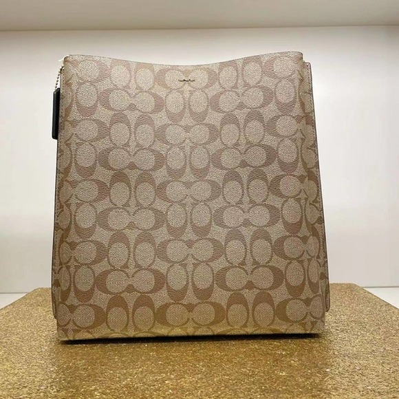 Coach | Bags | Coach Ca56 Mollie Bucket Bag In Signature Canvas In ...